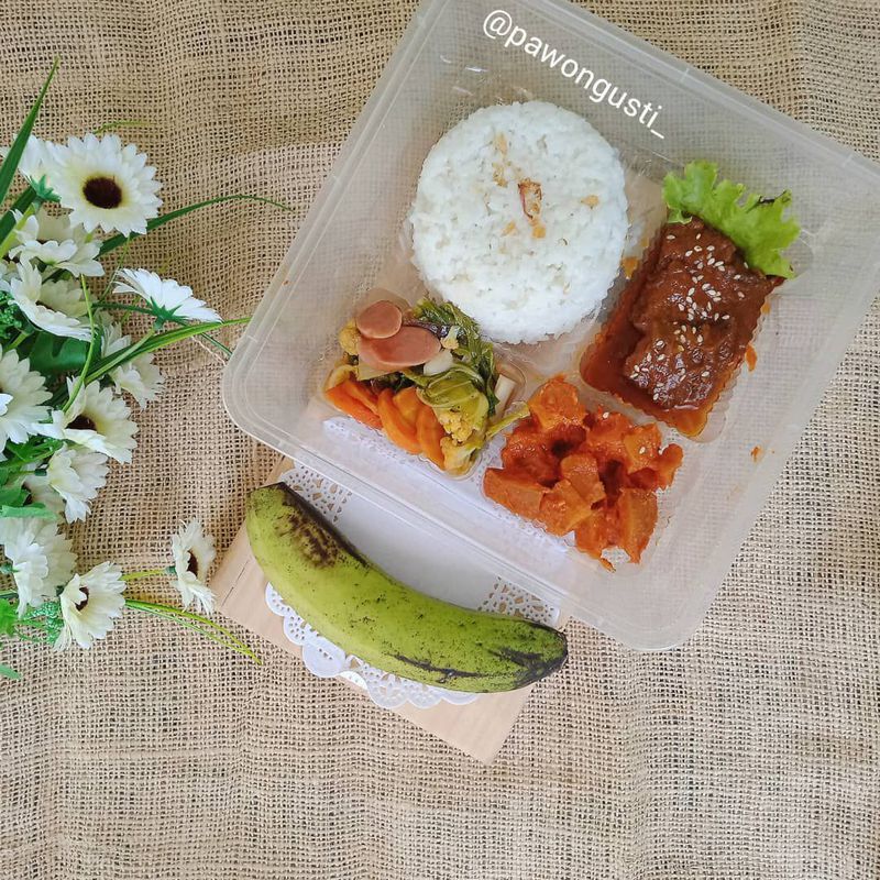 NASI KOTAK LAPIS DAGING