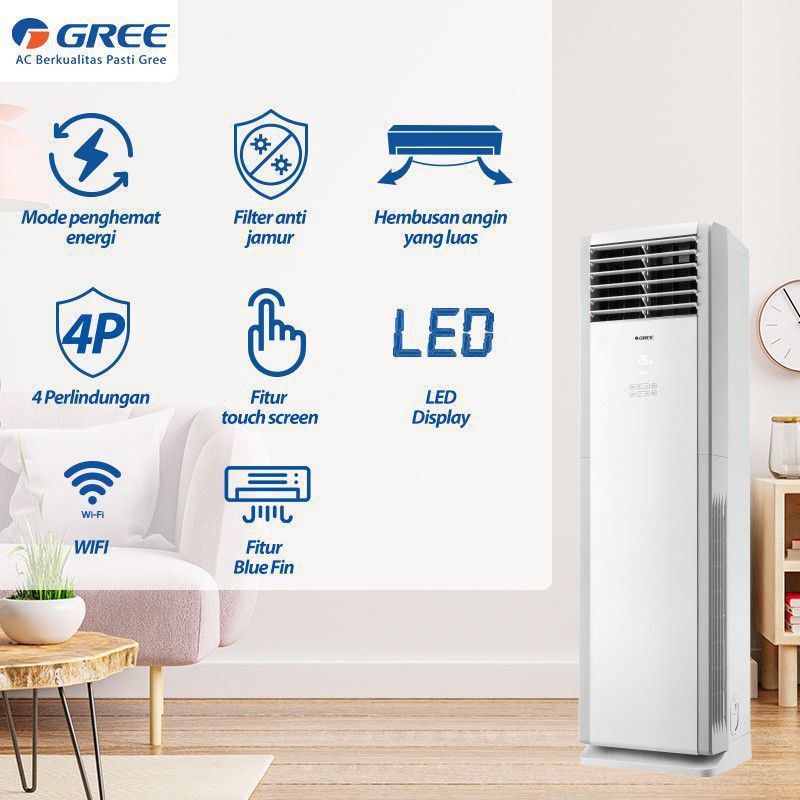 GREE AC STANDING FLOOR 5 PK