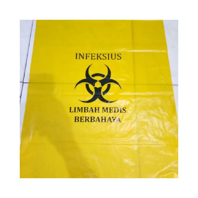 Kantong Limbah Medis Infeksius 90x120 cm (Logo Biohazard)Warna kuning