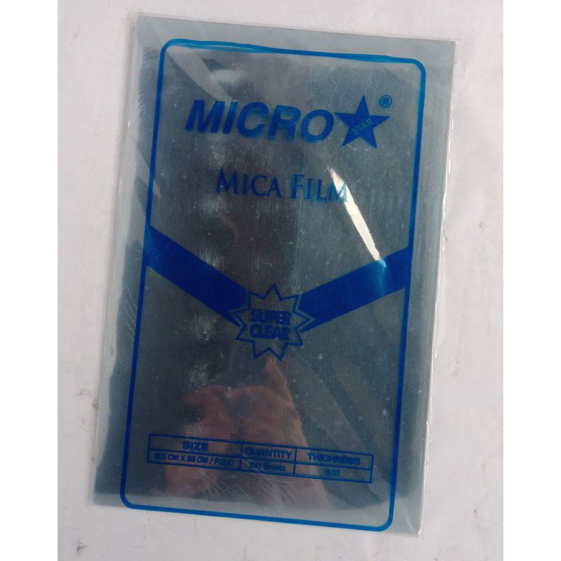 cover plastik mika merk micro transparan