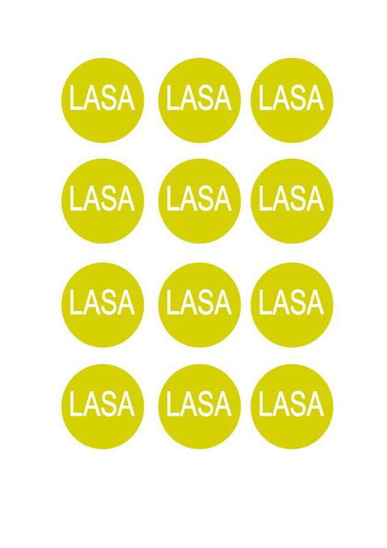 Stiker Lasa Kuning