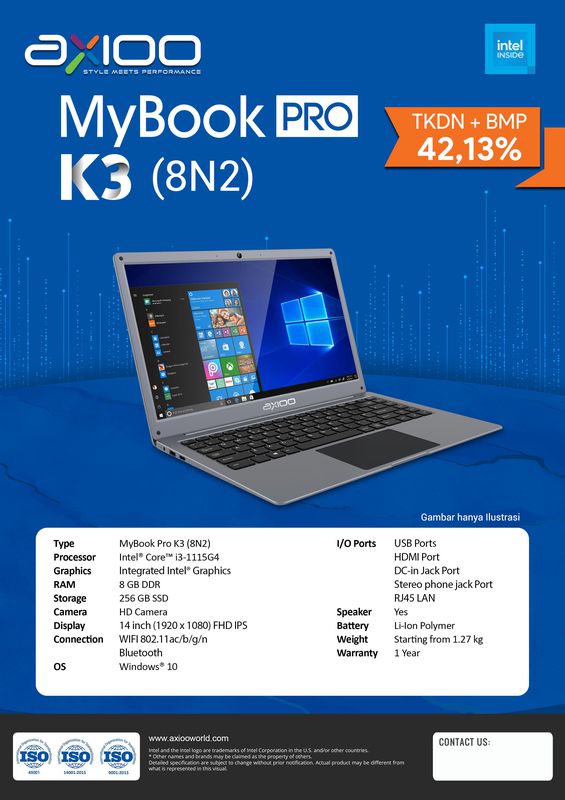 Axioo Mybook Pro K3 (8N2)