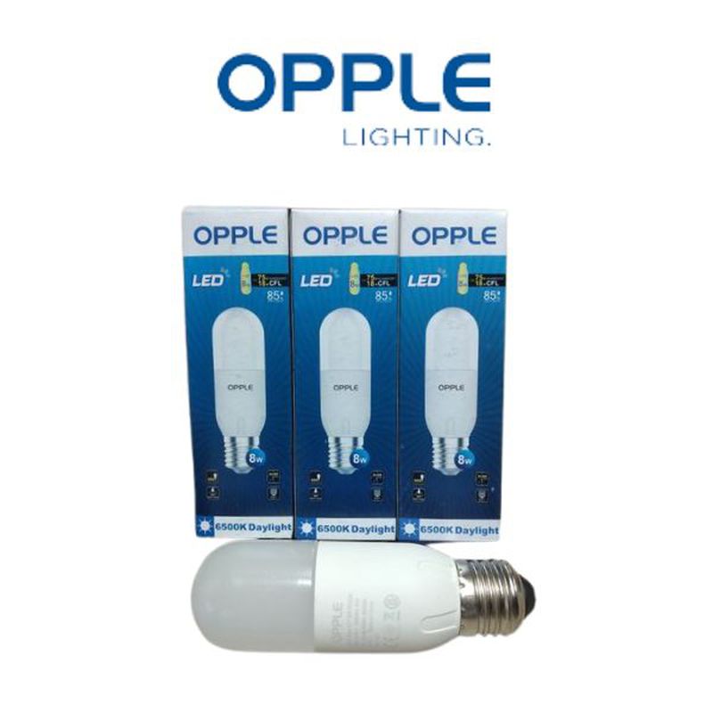 OPPLE LAMPU LED E STICK E27 8W - PUTIH 6500K