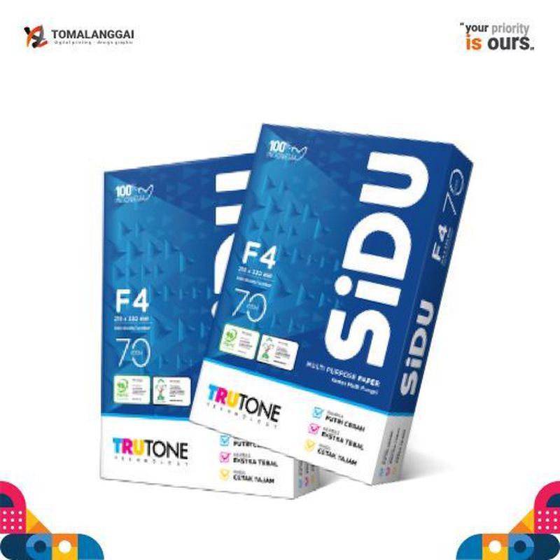 Kertas HVS F4 Rim 70 gsm merk Sinar Dunia - Folio