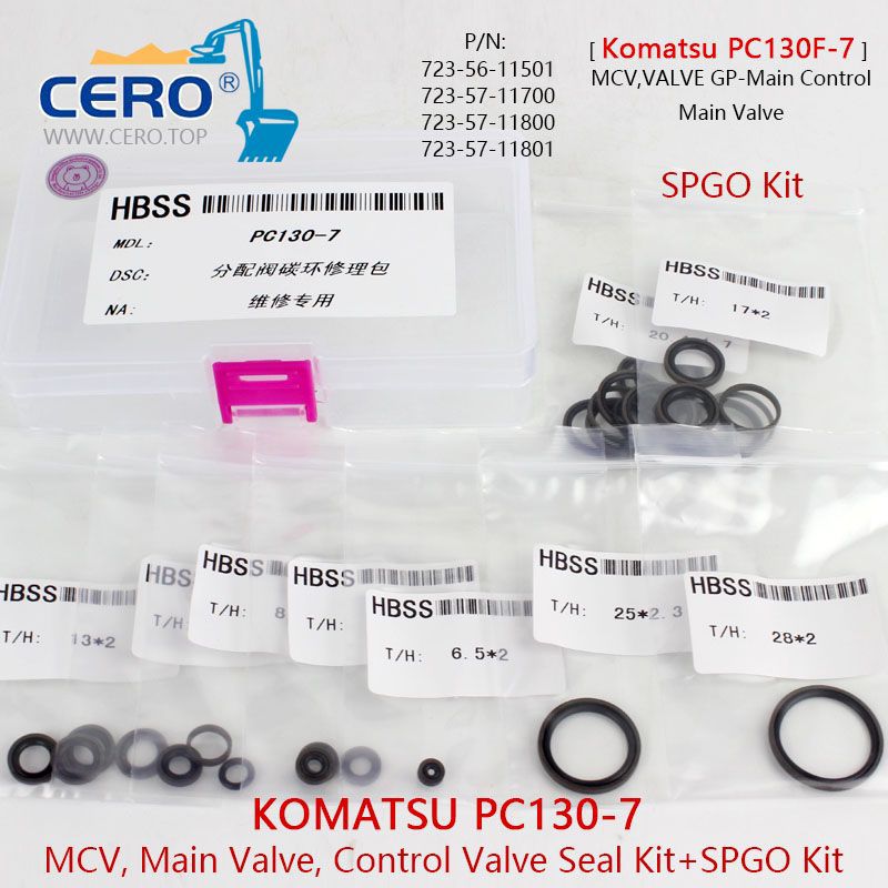 Seal Kit Control Valve Excavator