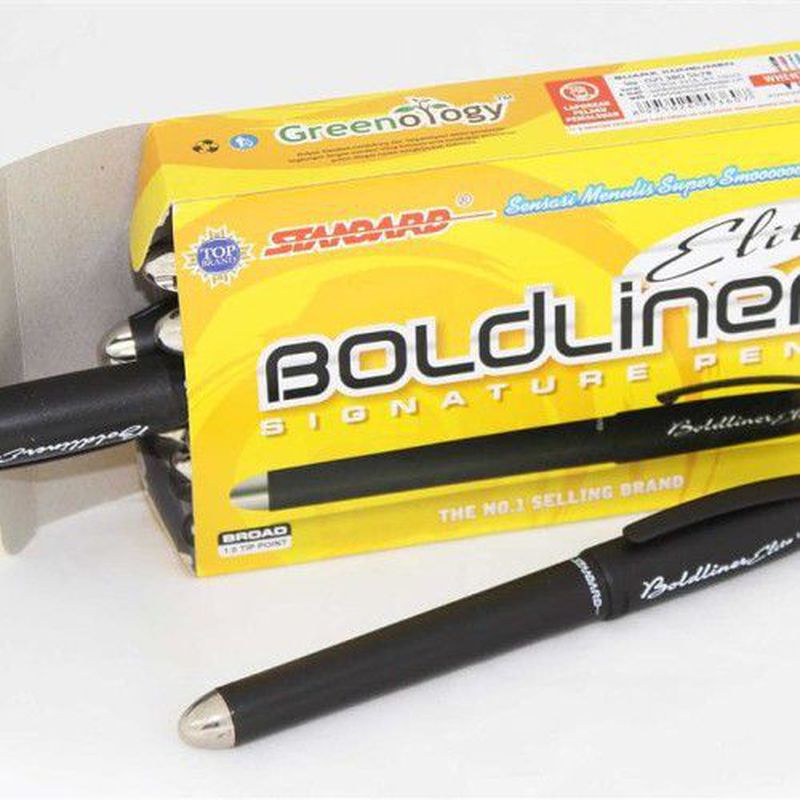 boldliner signature pen - Hitam
