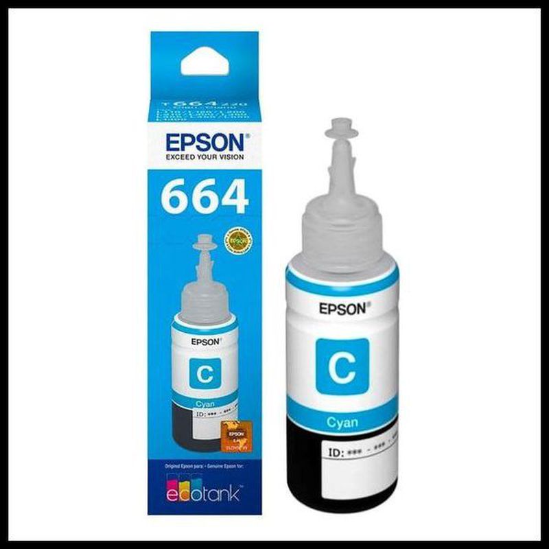 Tinta Inkjet T664 Epson Cyan
