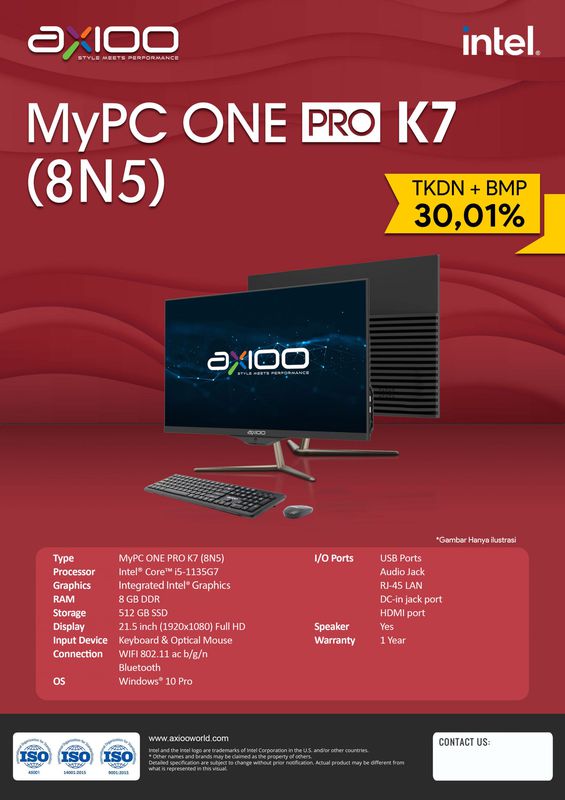 Axioo MyPC One Pro K7 (8N5)
