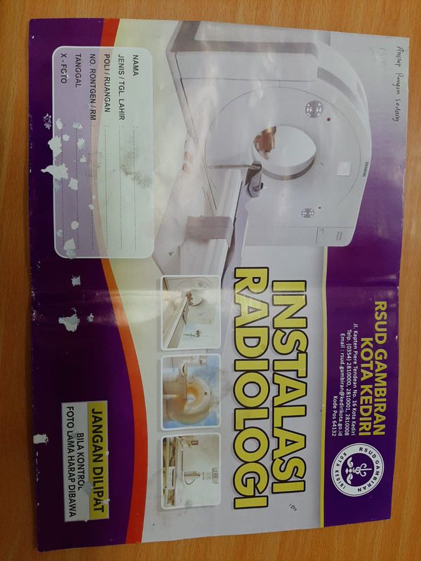 AMPLOP RONGENT SEDANG