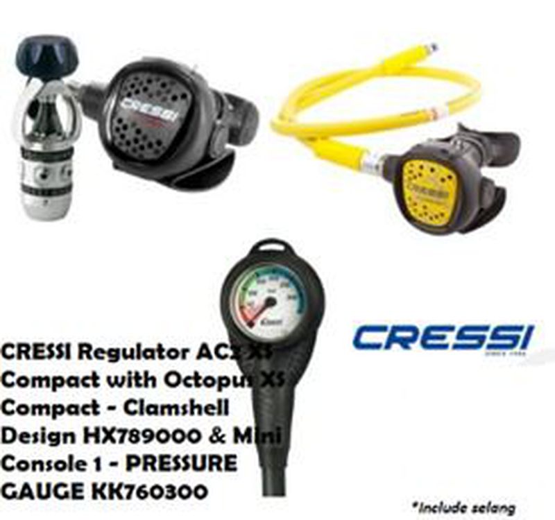 Regulator AC2 XS Compact with Octopus XS Compact - Clamshell Design ...