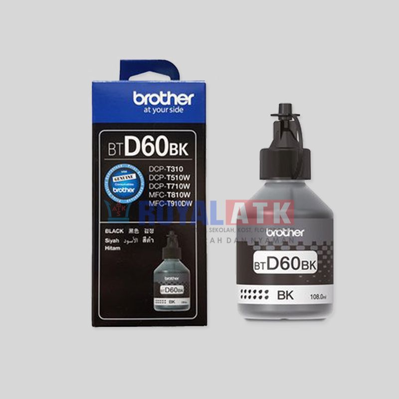 TINTA BROTHER D60 BOTTLE T-SERIES INK BLACK BTD60 4977766786324