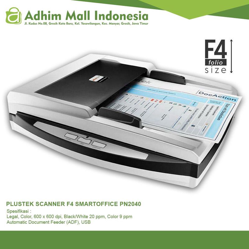 PLUSTEK SCANNER SMART OFFICE PN2040