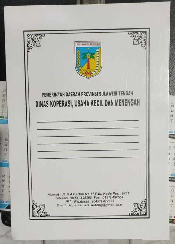 Cetak Map (Stop Map) Berwarna Spesifikasi : Bhn. Kertas Buffalow, Ukr ...