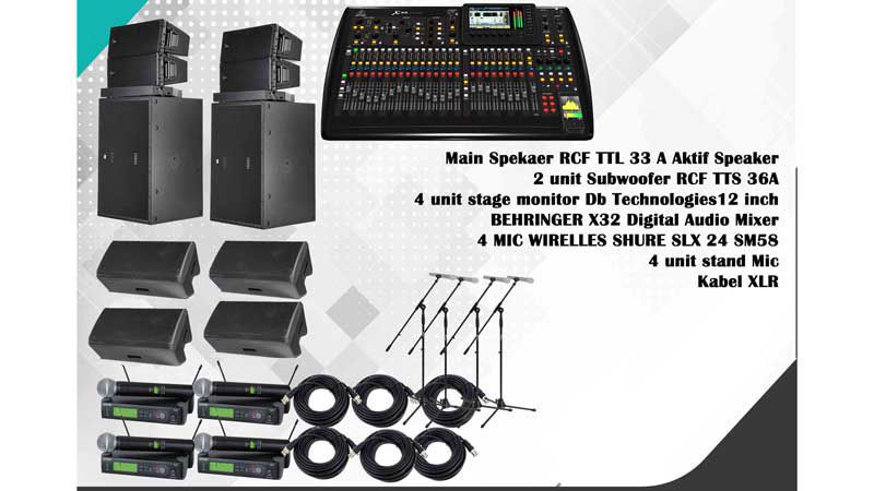 Paket Sewa Sound System 10.000 Watt