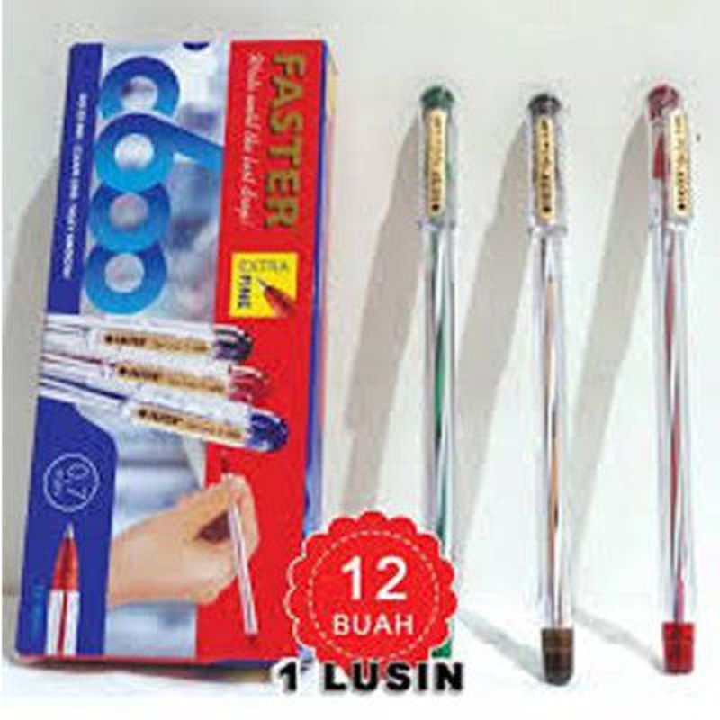 Ballpoint Faster C-600 Pen (ATK) - Biru