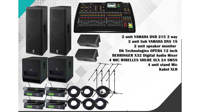 Paket Sewa Sound System 5000 Watt