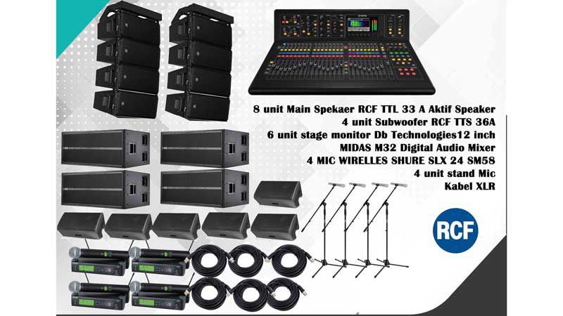 Paket Sewa Sound System 20.000 Watt
