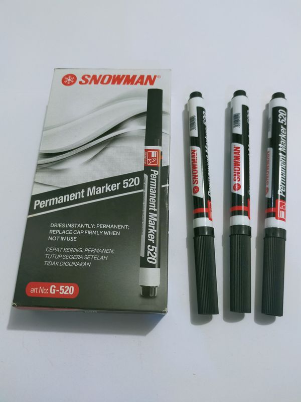 SNOWMAN Spidol Marker permanent G-520 Kecil - Biru