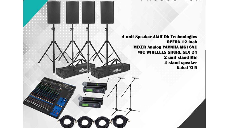 Paket Sewa Sound System 2000 Watt