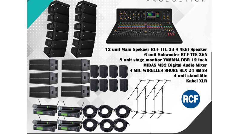 Paket Sewa Sound System 30.000 Watt