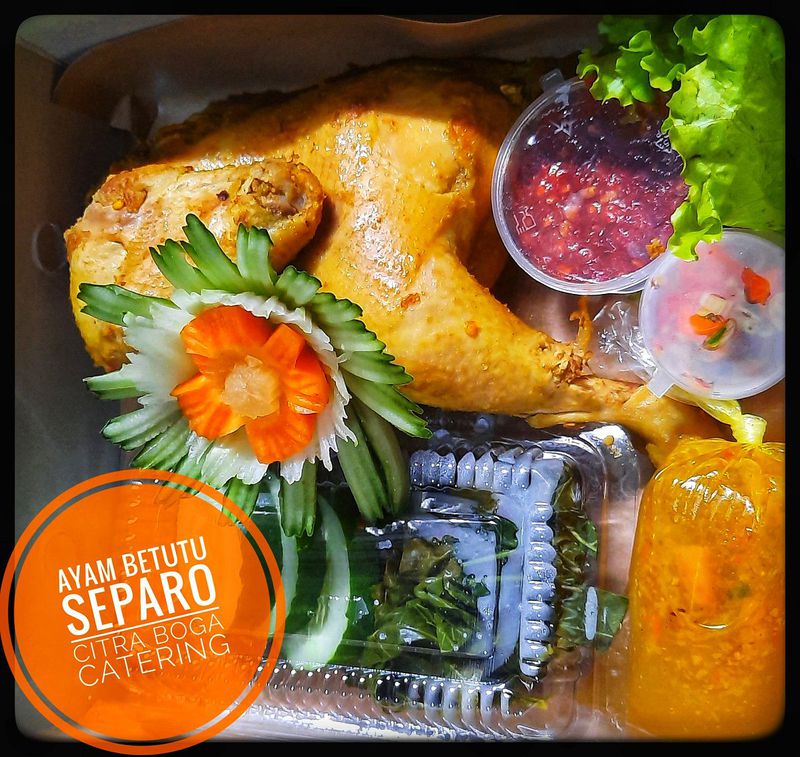 Ayam betutu separo