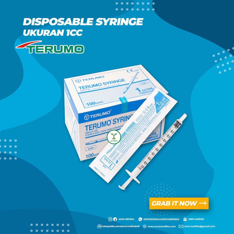 Disposable Syringe 1 CC Terumo