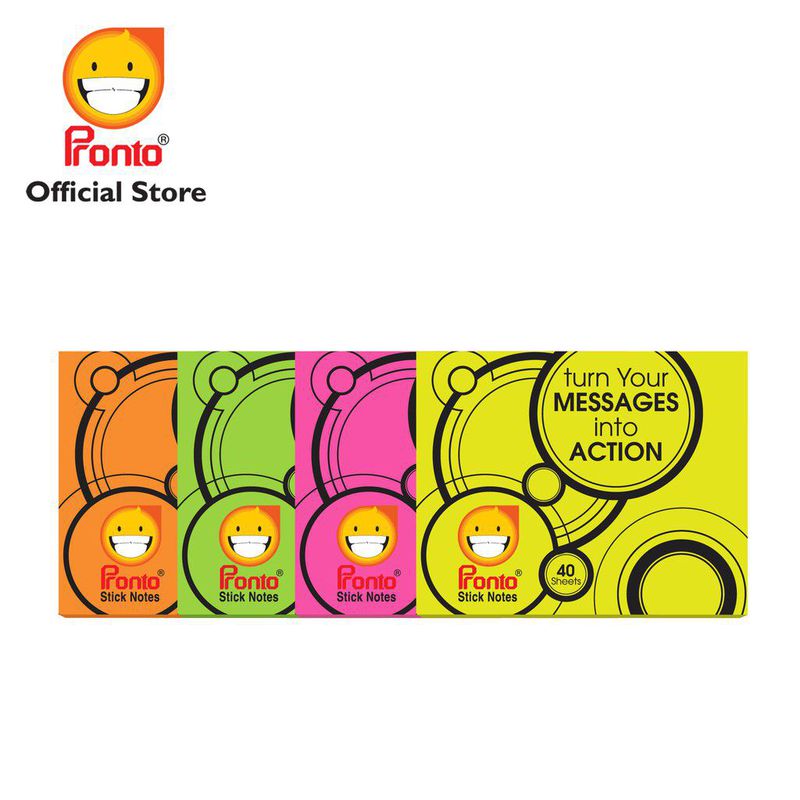 Post it / Stick Note Pronto Fluorescent 40x50 mm