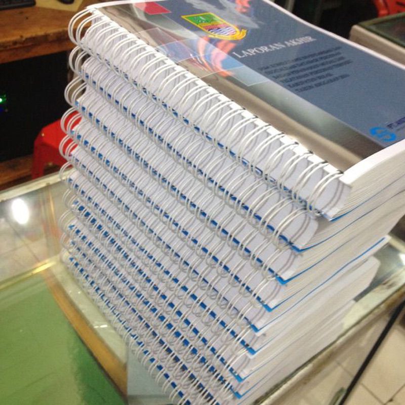 Jilid Spiral Besi Tebal