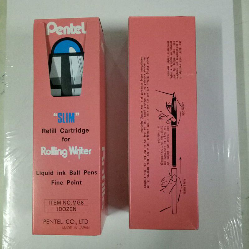 Isi Pen Pentel MG8 Refill Ballpoint - Hitam