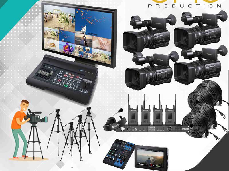 Paket Multicam 4 Camera Sony NX100 Video Mixer Datavideo SE650
