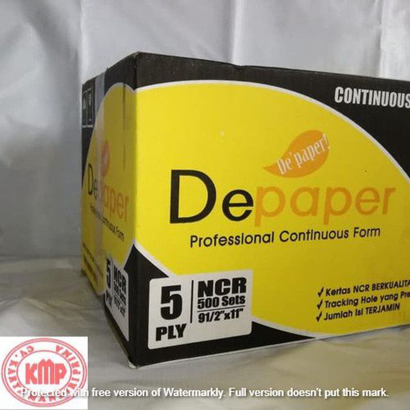 Kertas NCR 5 Ply Full Merk Depaper