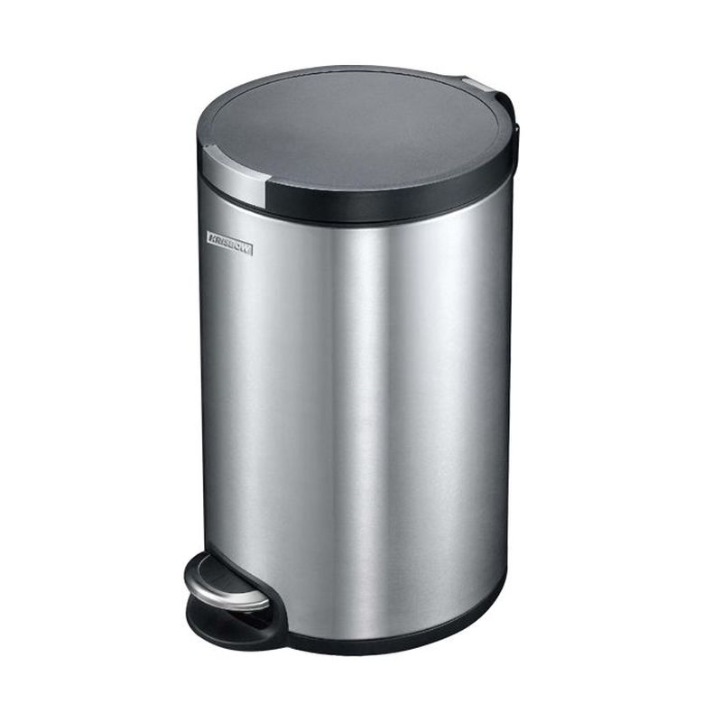 WASTEBIN ROUND MATT 12L PEDAL FRSB12SS1A 10450682