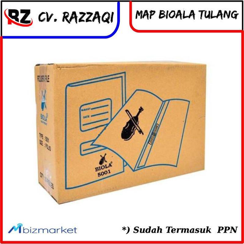 MAP BIOLA TULANG 5001 1BOX (50 PCS) - Biru Muda