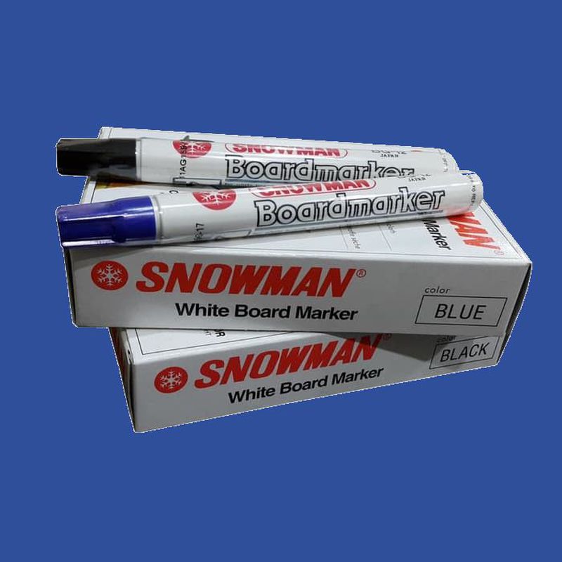 Spidol Snowman Whiteboard - Biru