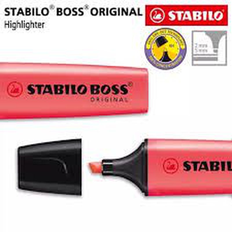 stabilo boss original highlighter - Merah