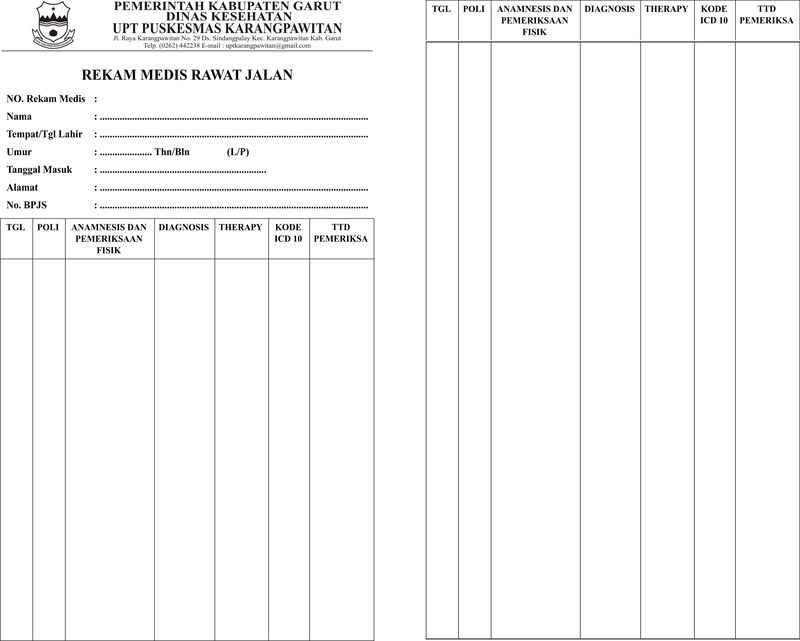 Isi Rekam Medik Rawat Jalan