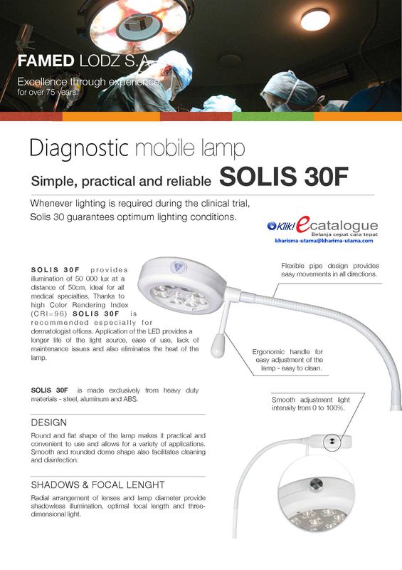 Diagnostic Lamp - SOLIS 30F