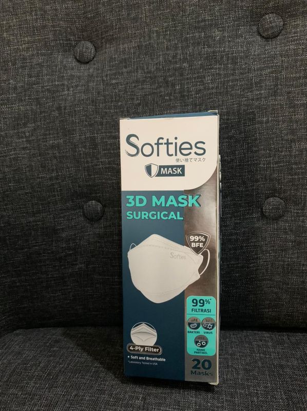 Masker Softies Convex - Hitam