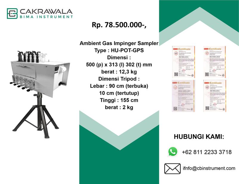 Ambient Gas Impinger Sampler