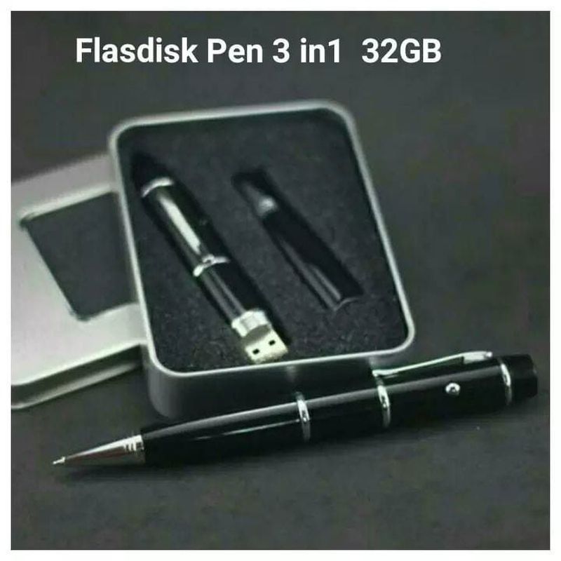Flashdisk Pen 16 GB ( 3 In 1 = Laser Pointer + Flashdisk + Pulpen)