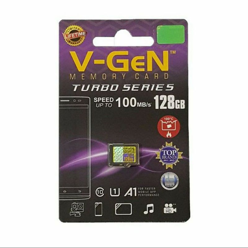 Memory Card V-GeN - Micro SD V-GeN 128GB TURBO SERIES