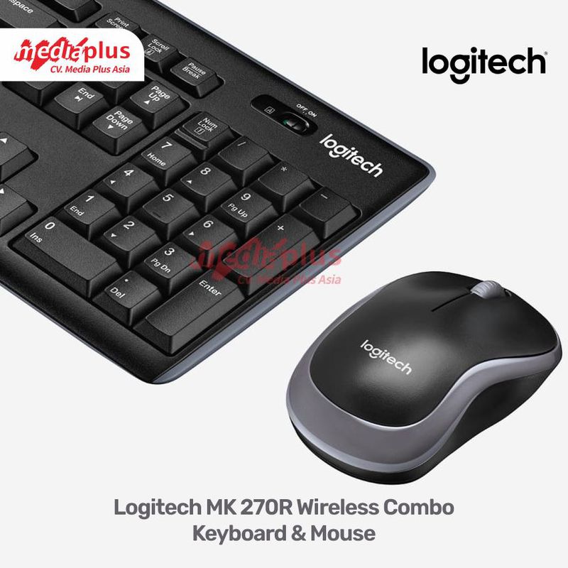 Paket Keyboard & Mouse Logitech MK 270R Wireless Combo