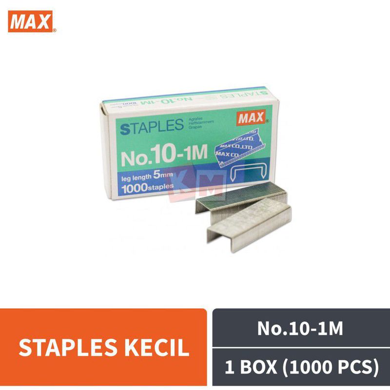 Isi Refill Stapler / Staples Kecil MAX No.10-1M / Box