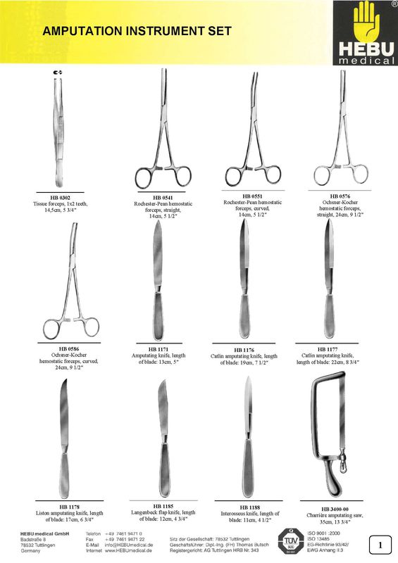 Amputation Instrument Set