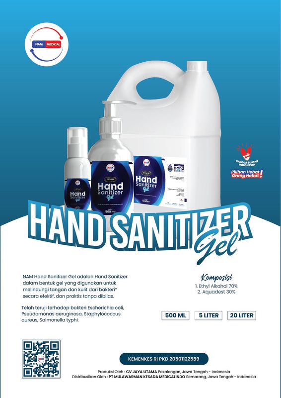 Premium Hand Sanitizer Solution - NAM Medical - 5 LITER
