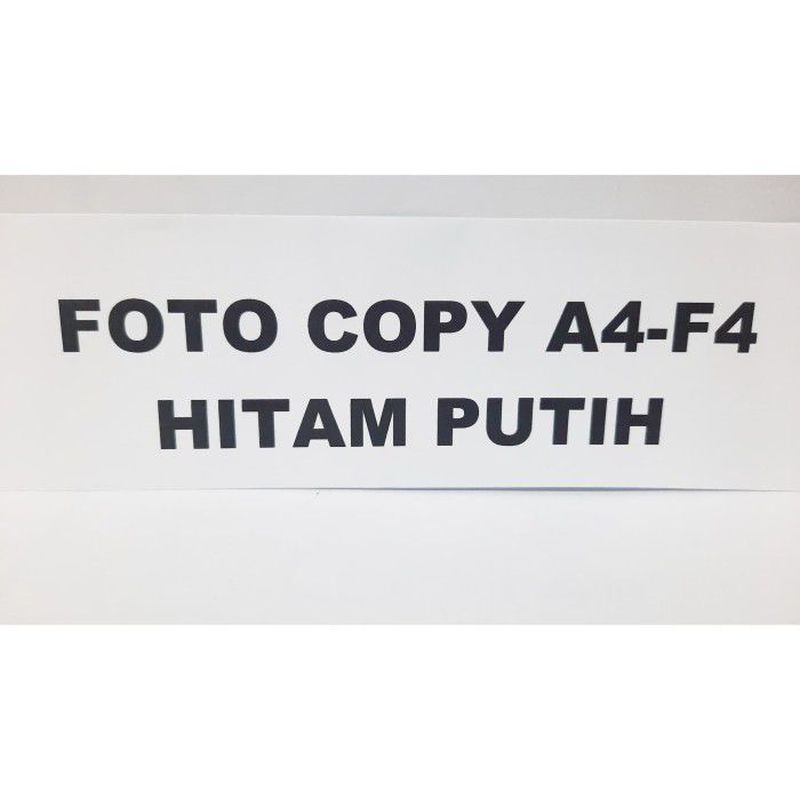 Foto Copy A4-F4 Hitam Putih per Lembar