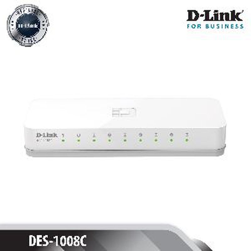 D-LINK DES-1008C 8-Port 10/100 Mbps Unmanaged Switch