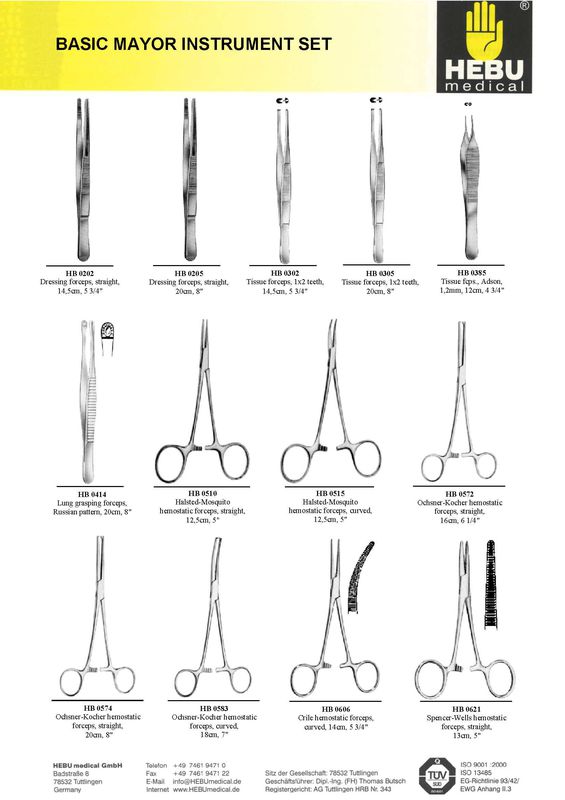 Basic Mayor Instrument Set