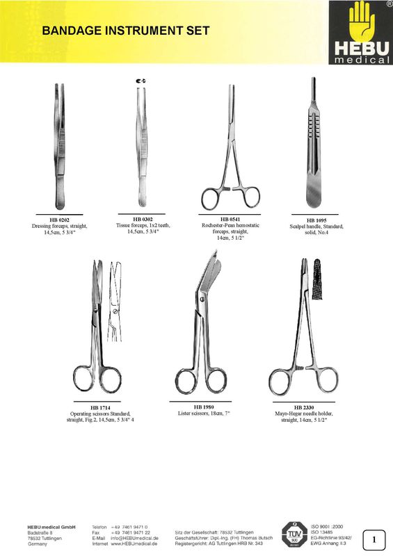 Bandage Instrument Set