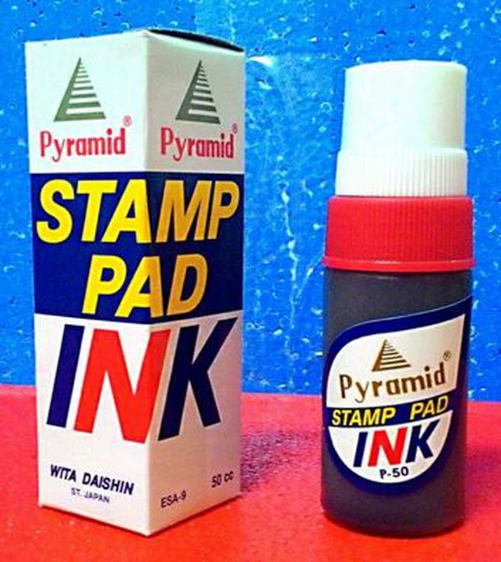 Pyramid Stamp Pad Refill Ink Warna Merah | Tinta Stempel Pyramid